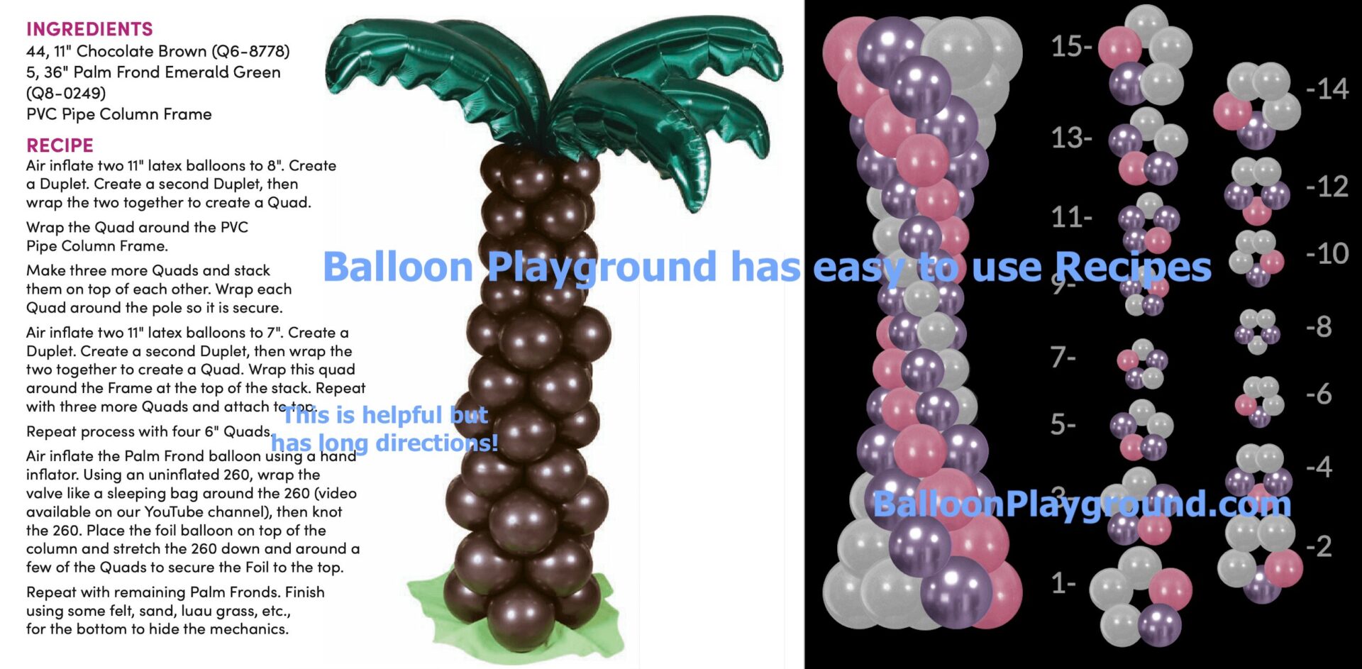 Easy To Use Balloon Recipe Tool - Balloon Playground Decoration App